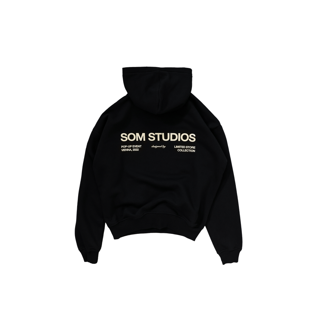 Vienna Hoodie - Black – SOM Studios